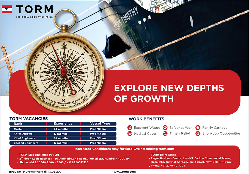 Torm Shipping |Marine Website | Sea Jobs In India