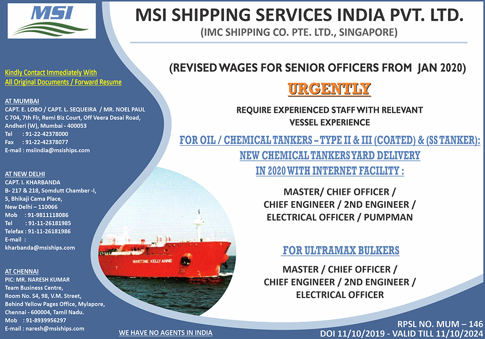 MSI Shipping Services | Seaj | Shore Jobs in Shipping
